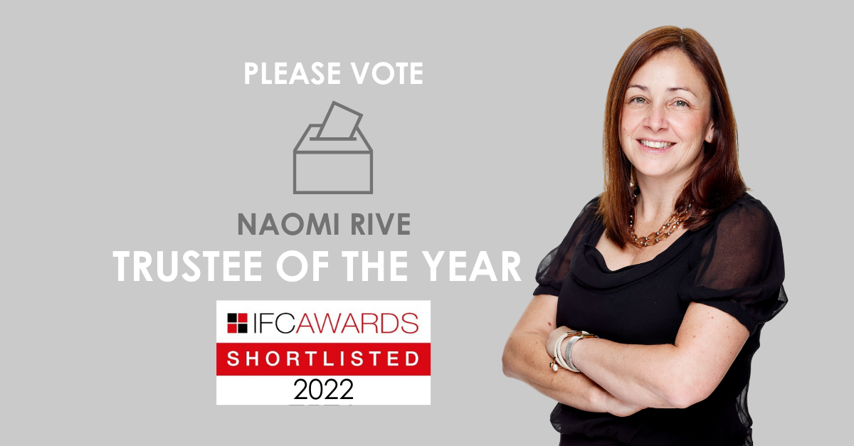 Naomi Rive shortlisted for Trustee of the Year Award | HIGHVERN Naomi Rive shortlisted for Trustee of the Year Award | HIGHVERN