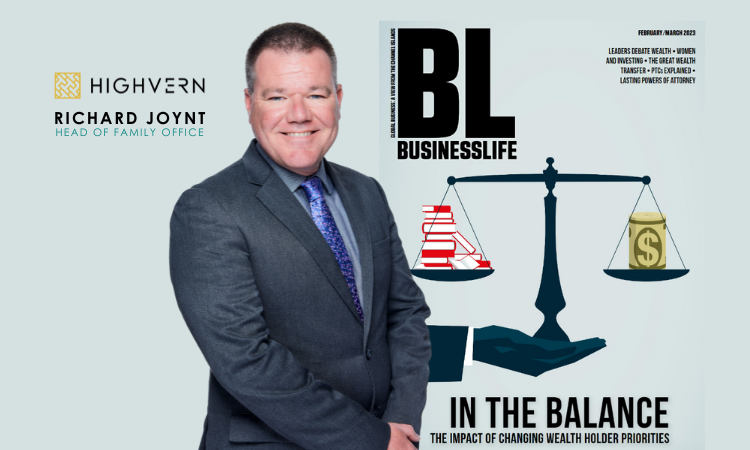 Richard Joynt features in BL Global magazine | HIGHVERN